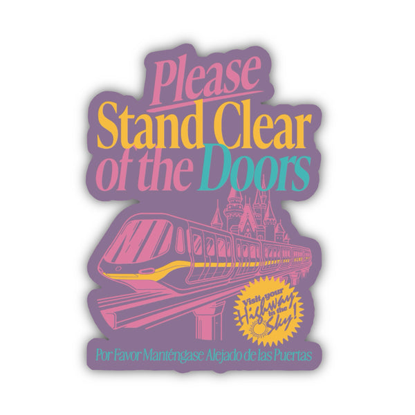Please Stand Clear Sticker - The Lost Bros